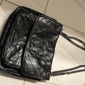 Yves Saint Laurent | Bags | Ysl Nikki Medium Shiny Calfskin Soft And ...